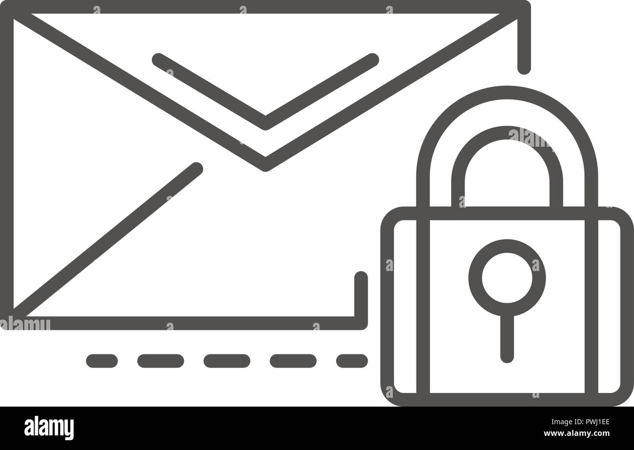 Secured mail icon, outline style Stock Vector Image & Art - Alamy Secured mail icon, outline style Stock Vector Image & Art - Alamy