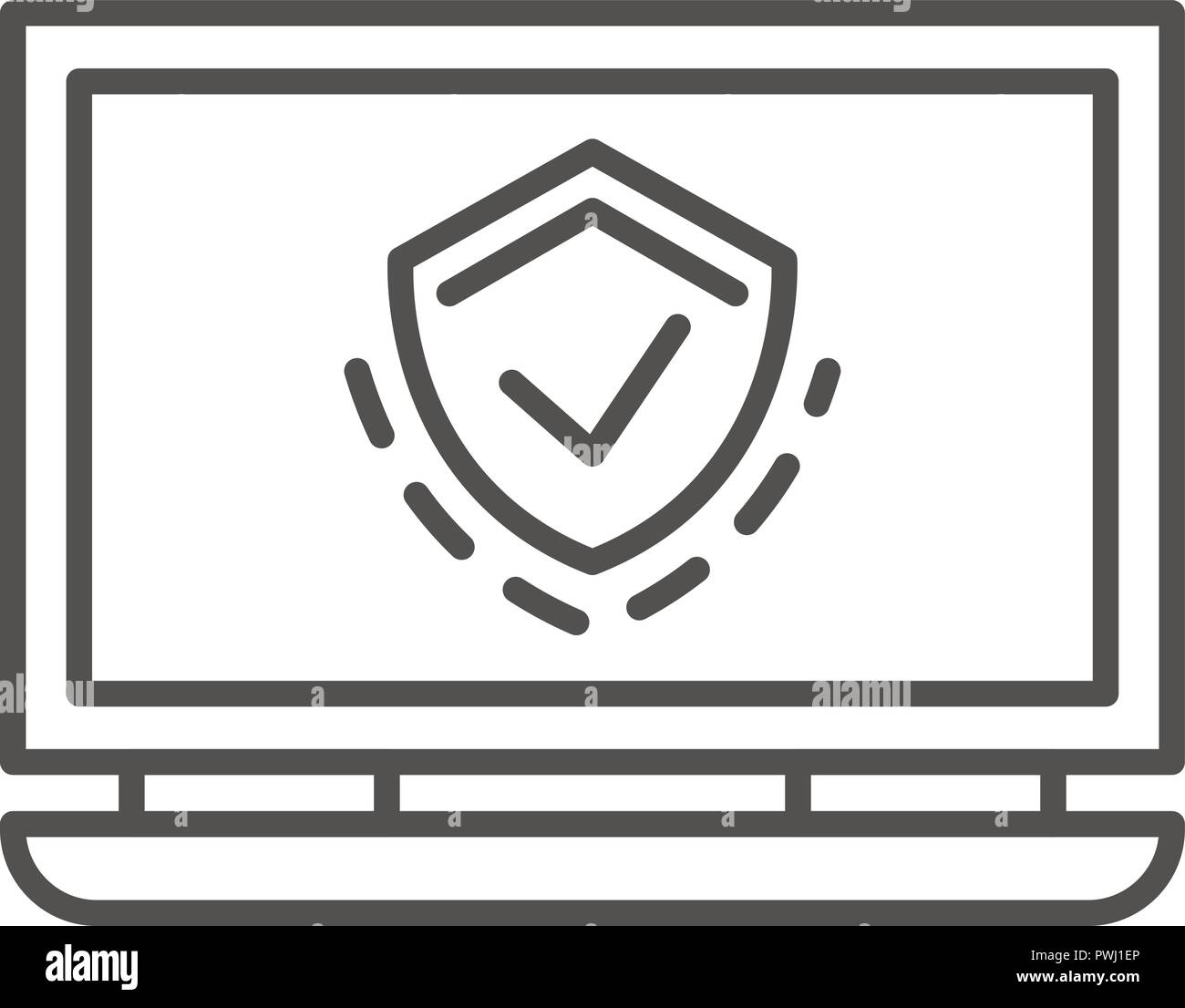 Computer protected firewall guard Stock Vector Images - Alamy