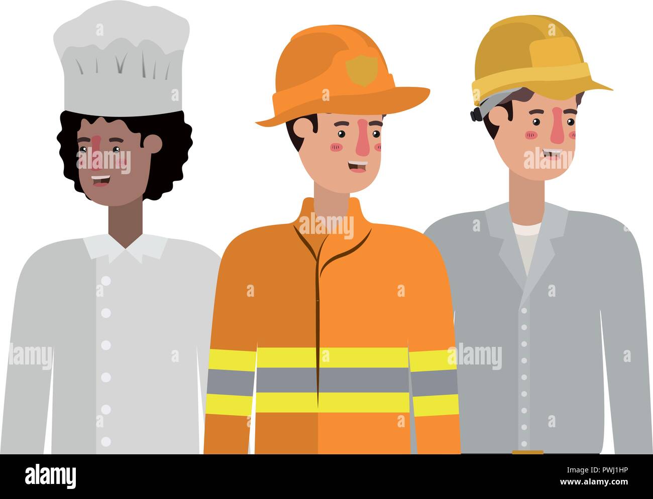 group of professionals avatar character Stock Vector Image & Art - Alamy
