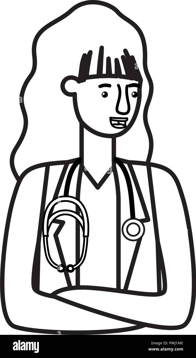 Young professional woman glasses Stock Vector Images - Alamy