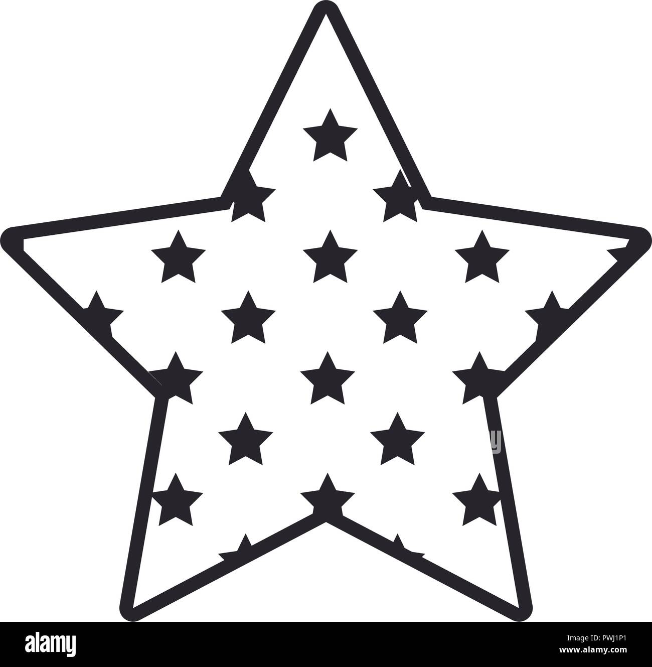 american star emblematic isolated icon Stock Vector Image & Art - Alamy