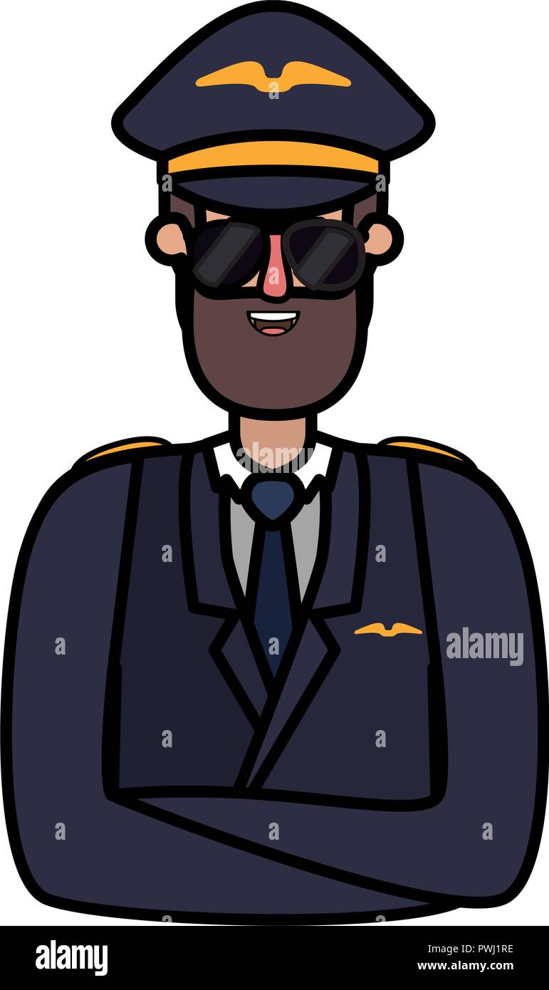 Aircraft copilot Stock Vector Images - Alamy
