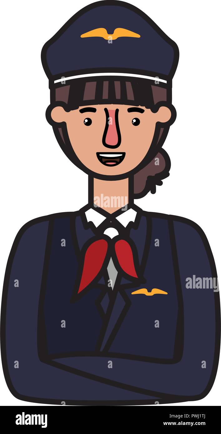 Female pilots Stock Vector Images - Alamy