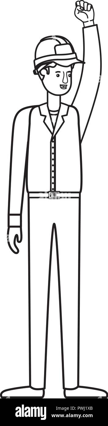 Build young male engineer Stock Vector Images - Alamy