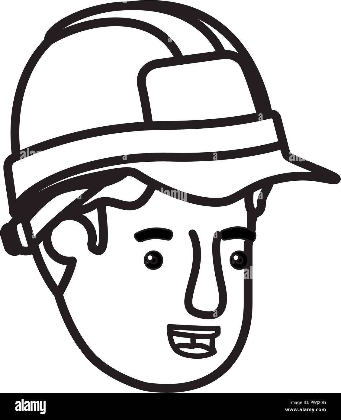 Build young male engineer Stock Vector Images - Alamy