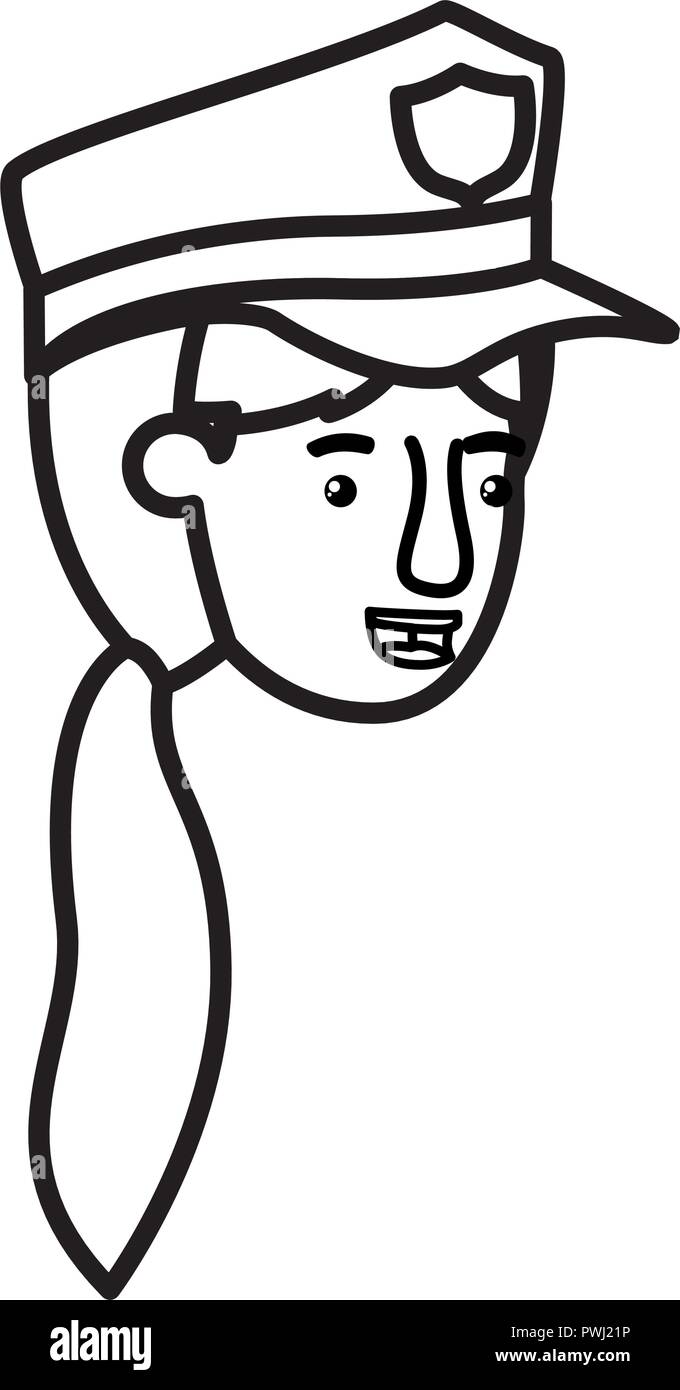 Policeman head Stock Vector Images - Alamy