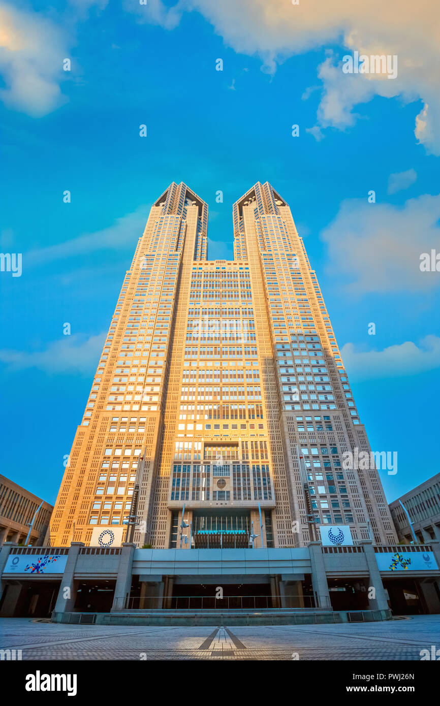 Tokyo, Japan - April 29 2018: The Tokyo Metropolitan Government ...