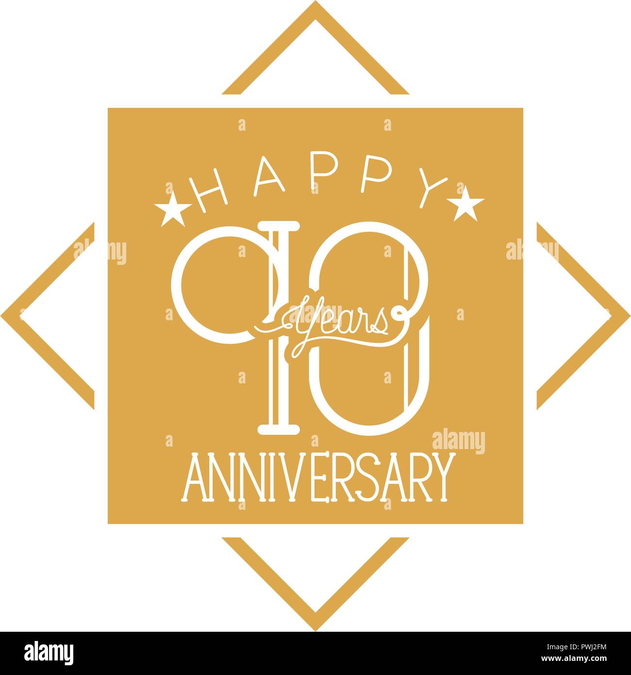 90 anniversary background golden Stock Vector Images - Alamy