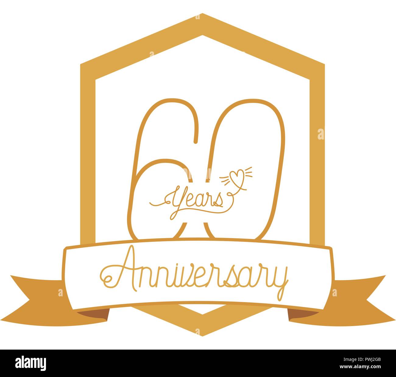 Golden number 60 Cut Out Stock Images & Pictures - Alamy