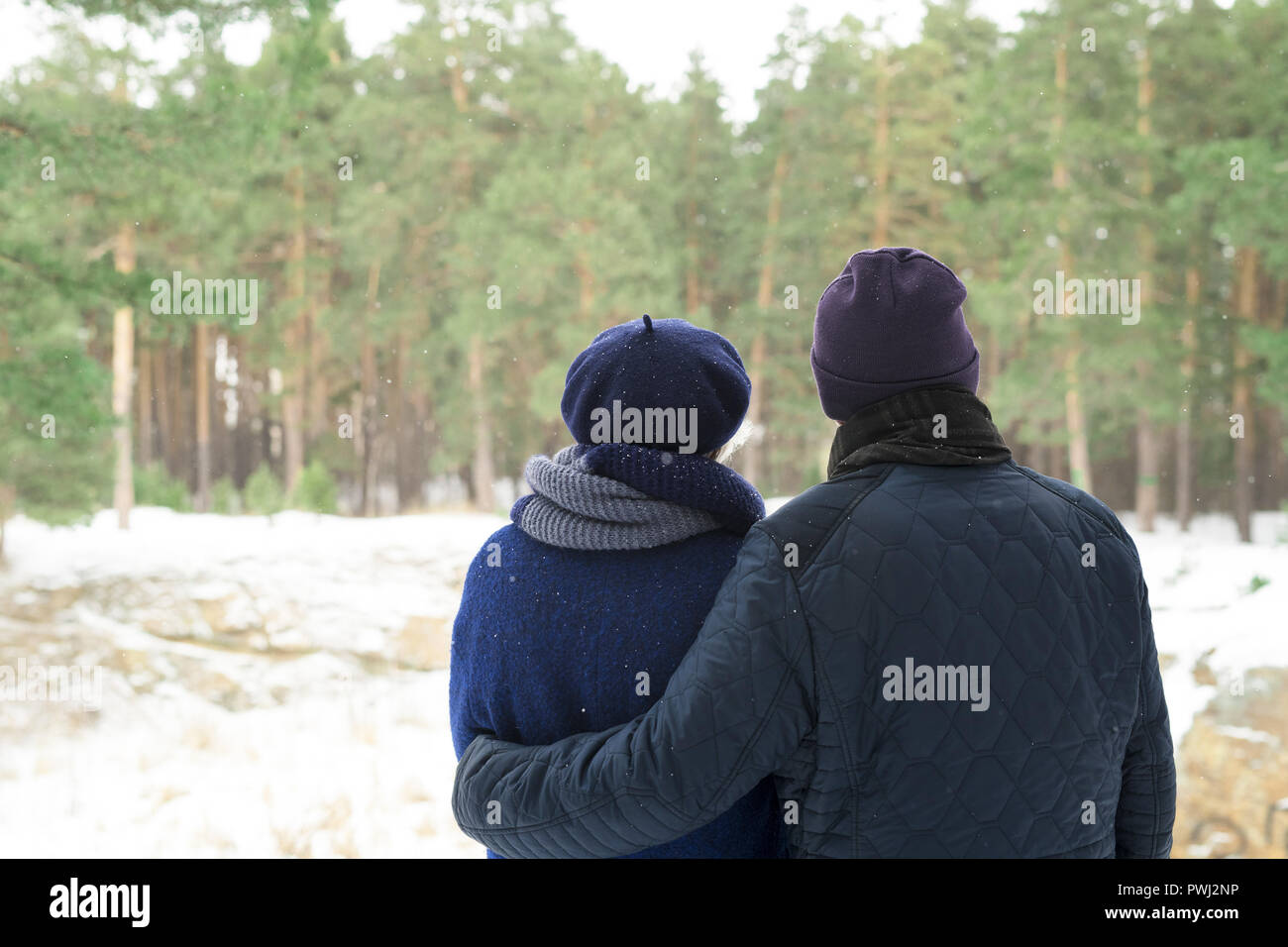 Back view unrecognizable hi-res stock photography and images - Alamy