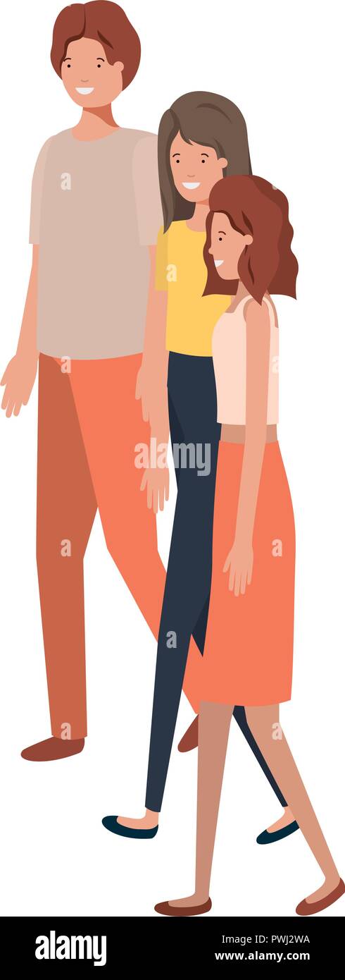 group of people standing avatar character Stock Vector Image & Art - Alamy