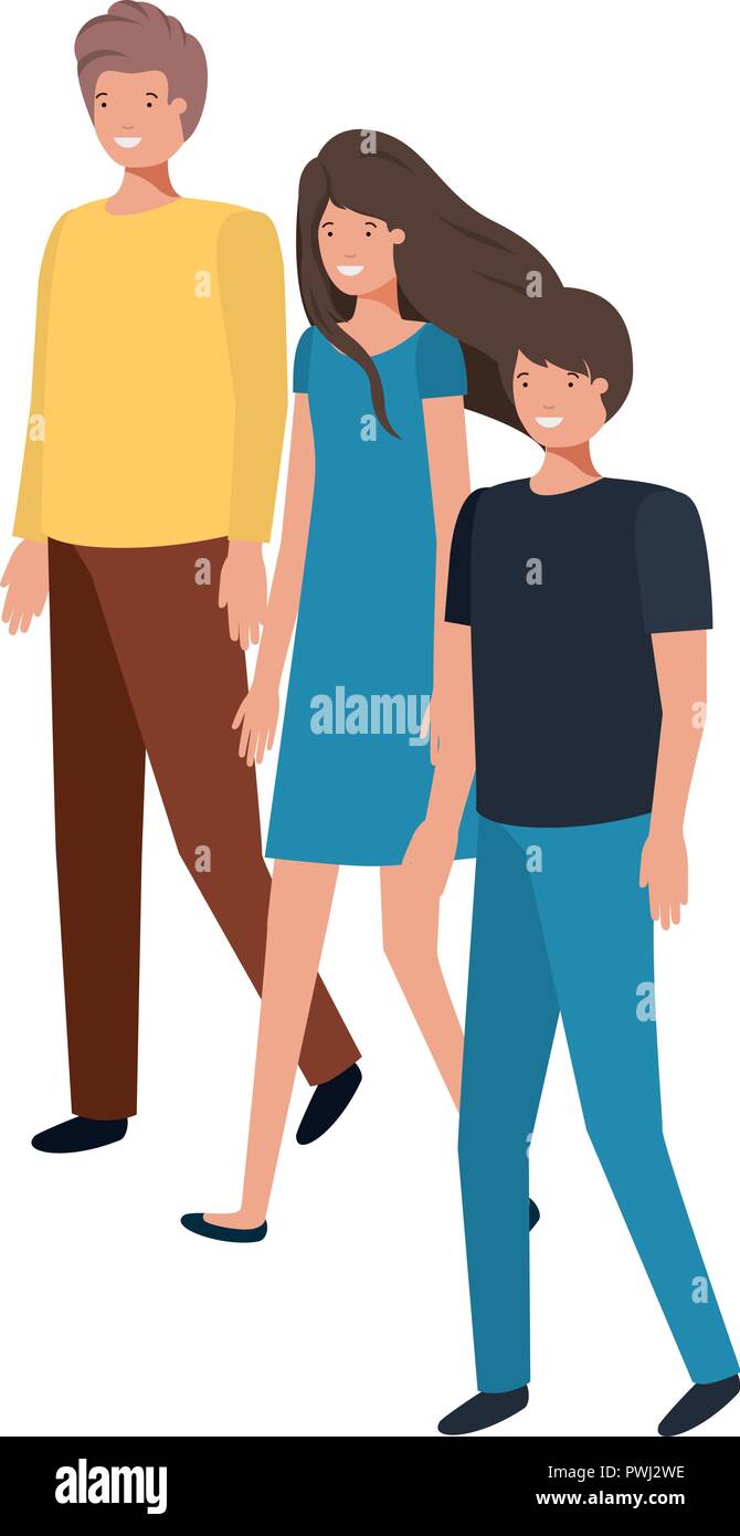 Diversity people adults group Stock Vector Images - Alamy