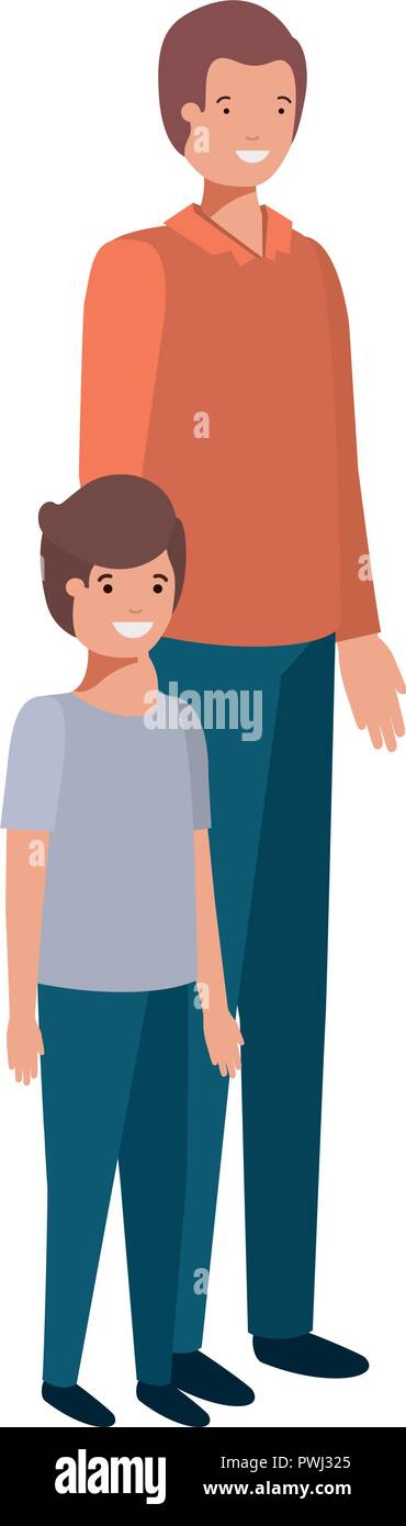 father and son avatar character Stock Vector Image & Art - Alamy