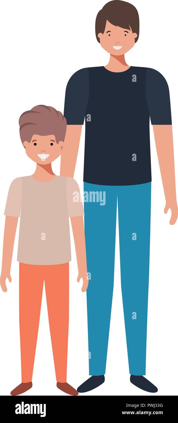 father and son avatar character Stock Vector Image & Art - Alamy