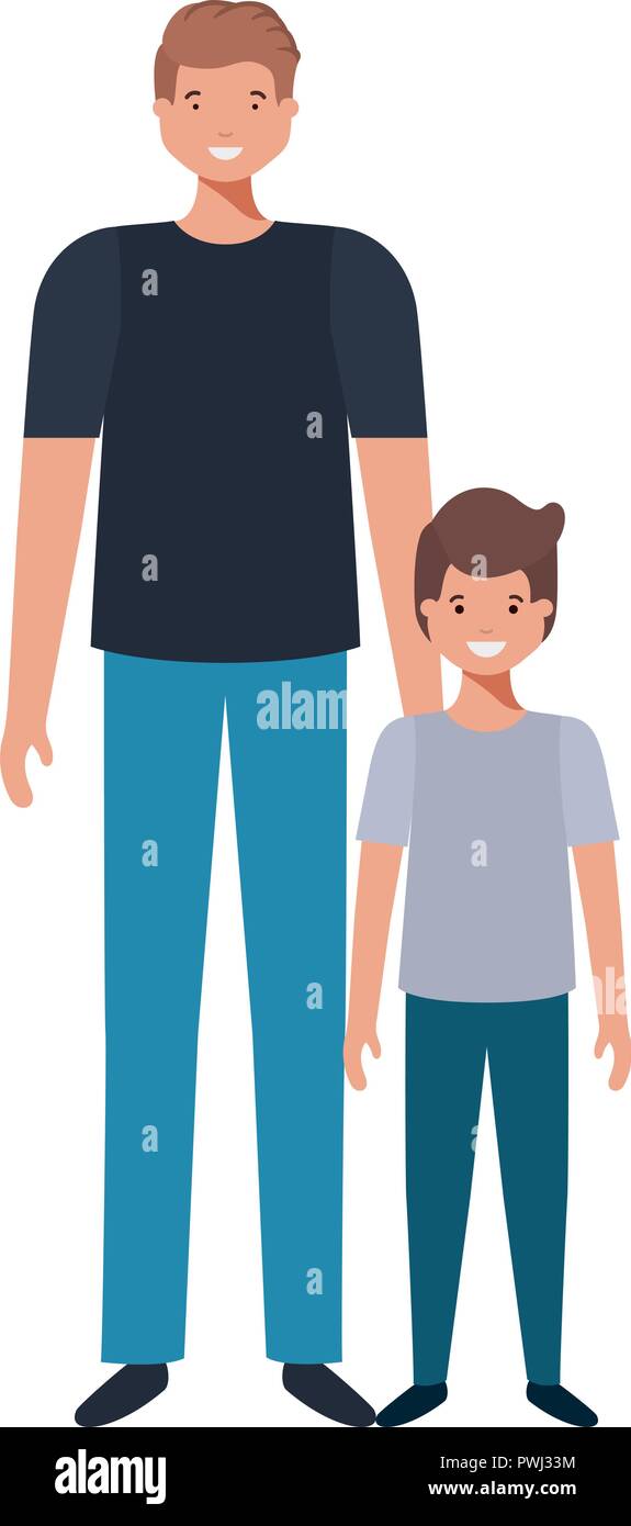 father and son avatar character Stock Vector Image & Art - Alamy