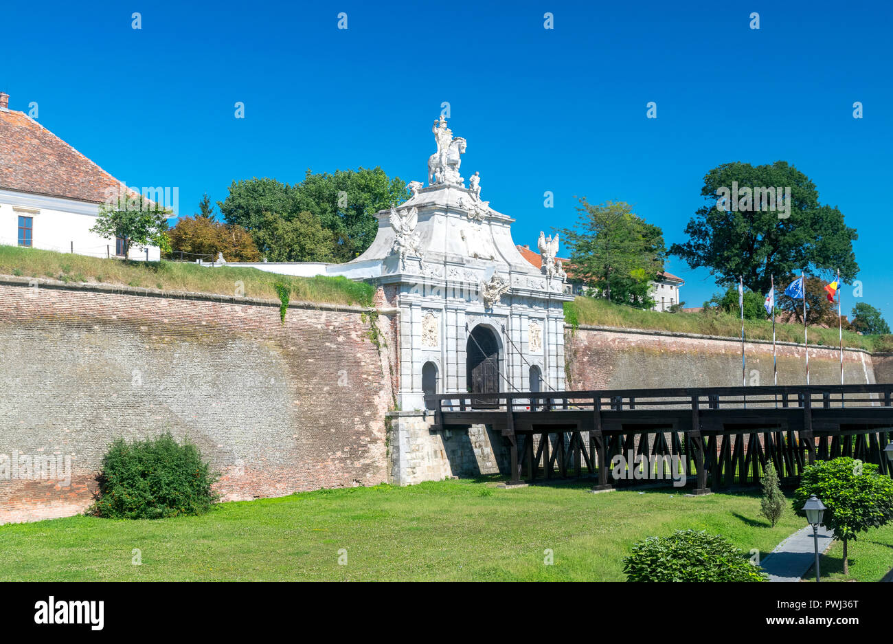 The 3rd Gate of the Citadel Alba-Carolina in Alba Iulia, Romania Stock Photo - Alamy