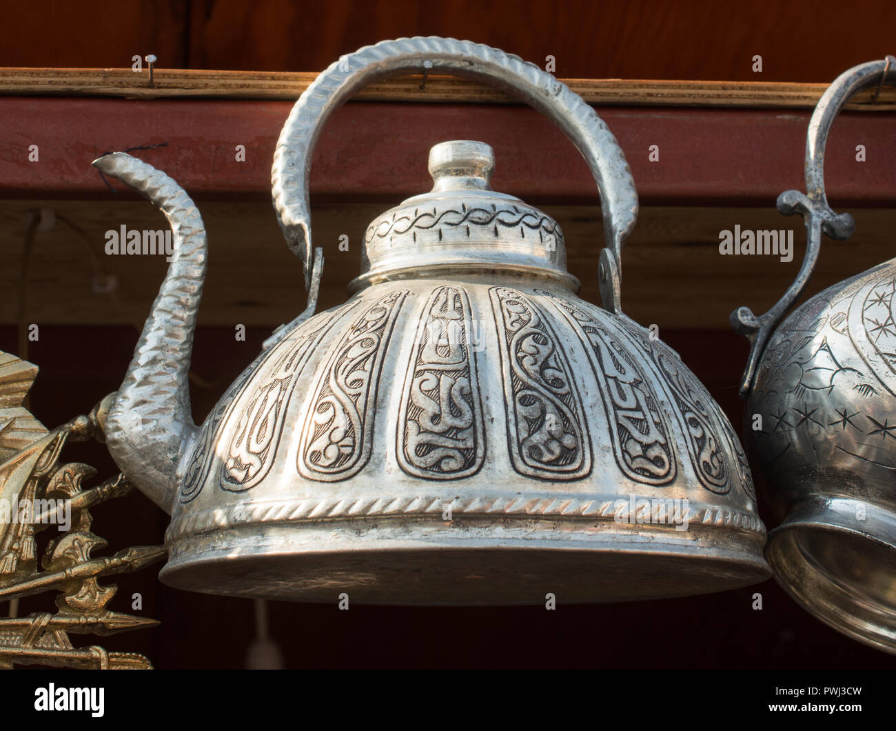 Turkish tea pot made in a traditional style Stock Photo - Alamy