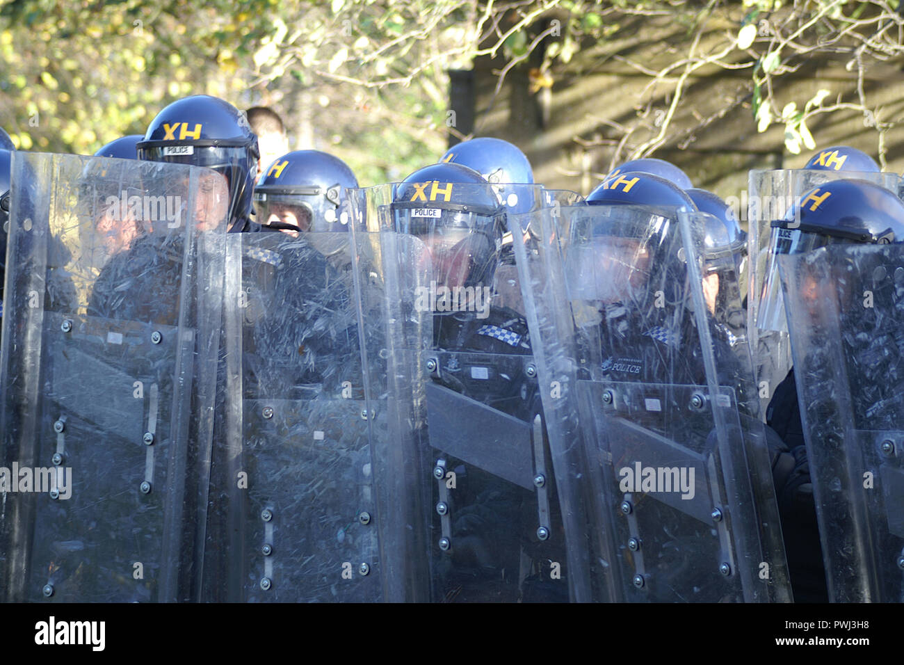 CROWD CONTROL, police brutality Stock Photo - Alamy