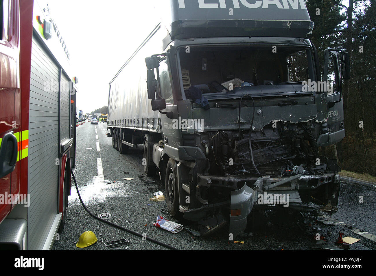 Motorway police smoke hi-res stock photography and images - Alamy