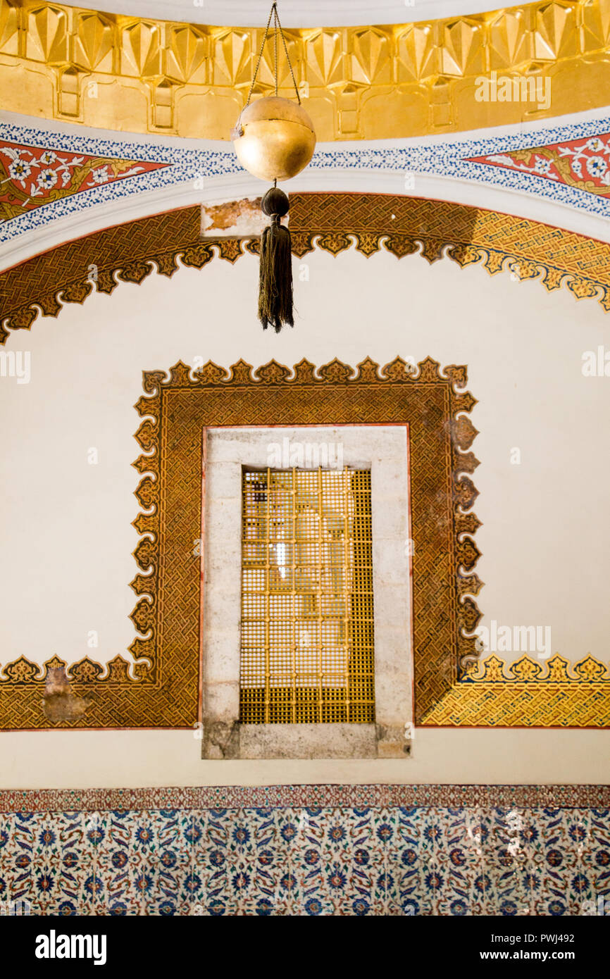 Old window Architecture from the Ottoman times In Istanbul Stock Photo ...