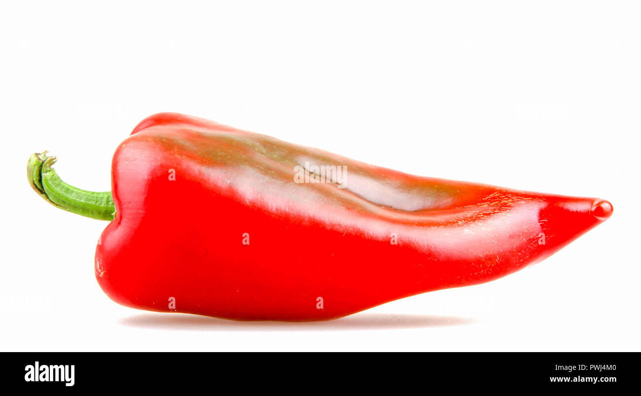 red pepper isolated on white background Stock Photo - Alamy