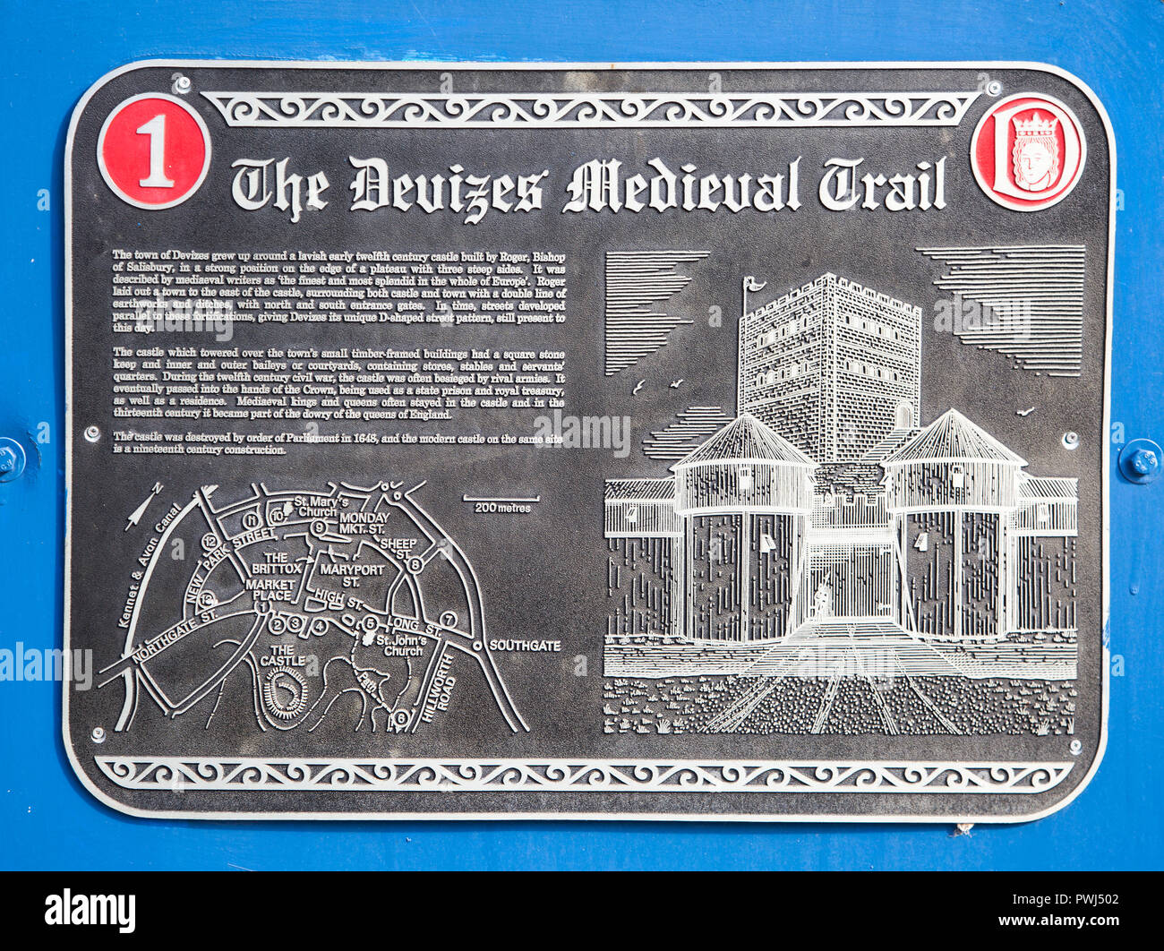 The Devizes Medieval Trail, Devizes, Wiltshire, England, UK Stock Photo ...