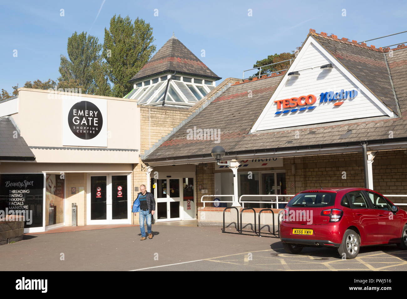 Emery Gate shopping centre car park, Tesco Metro, Chippenham, Wiltshire ...