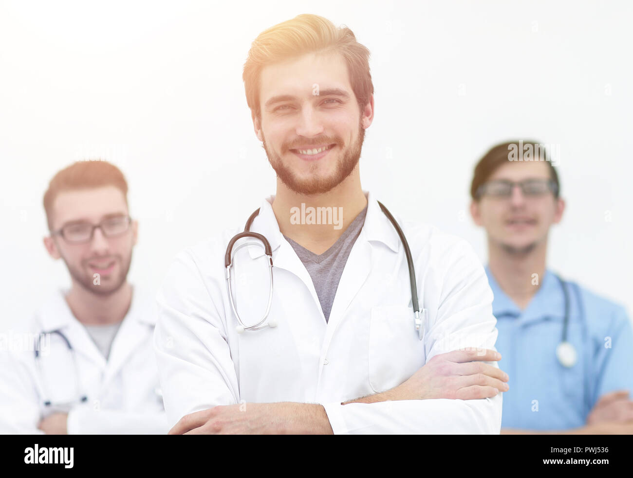 Group successful medical workers hi-res stock photography and images ...