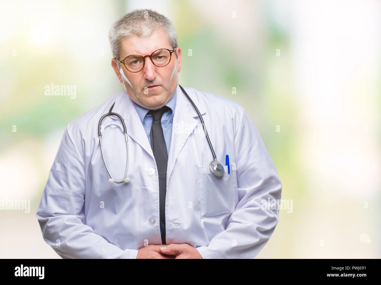 Senior man stomach pain doctor hi-res stock photography and images - Alamy