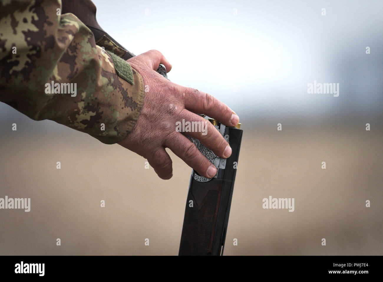 Man loading gun hi-res stock photography and images - Alamy