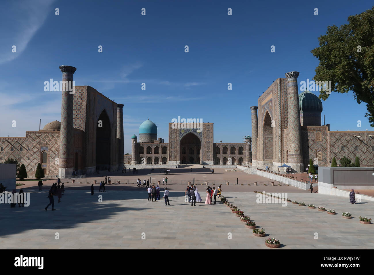 View of the Registan public square which was the heart of the ancient ...