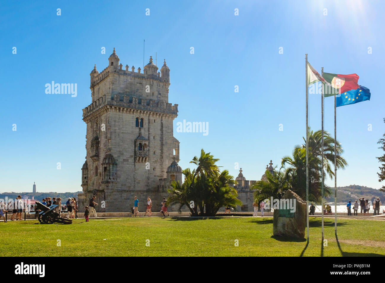 Belem Tower, Tower of St Vincent, Belem, Lisbon, Portugal Stock Photo ...