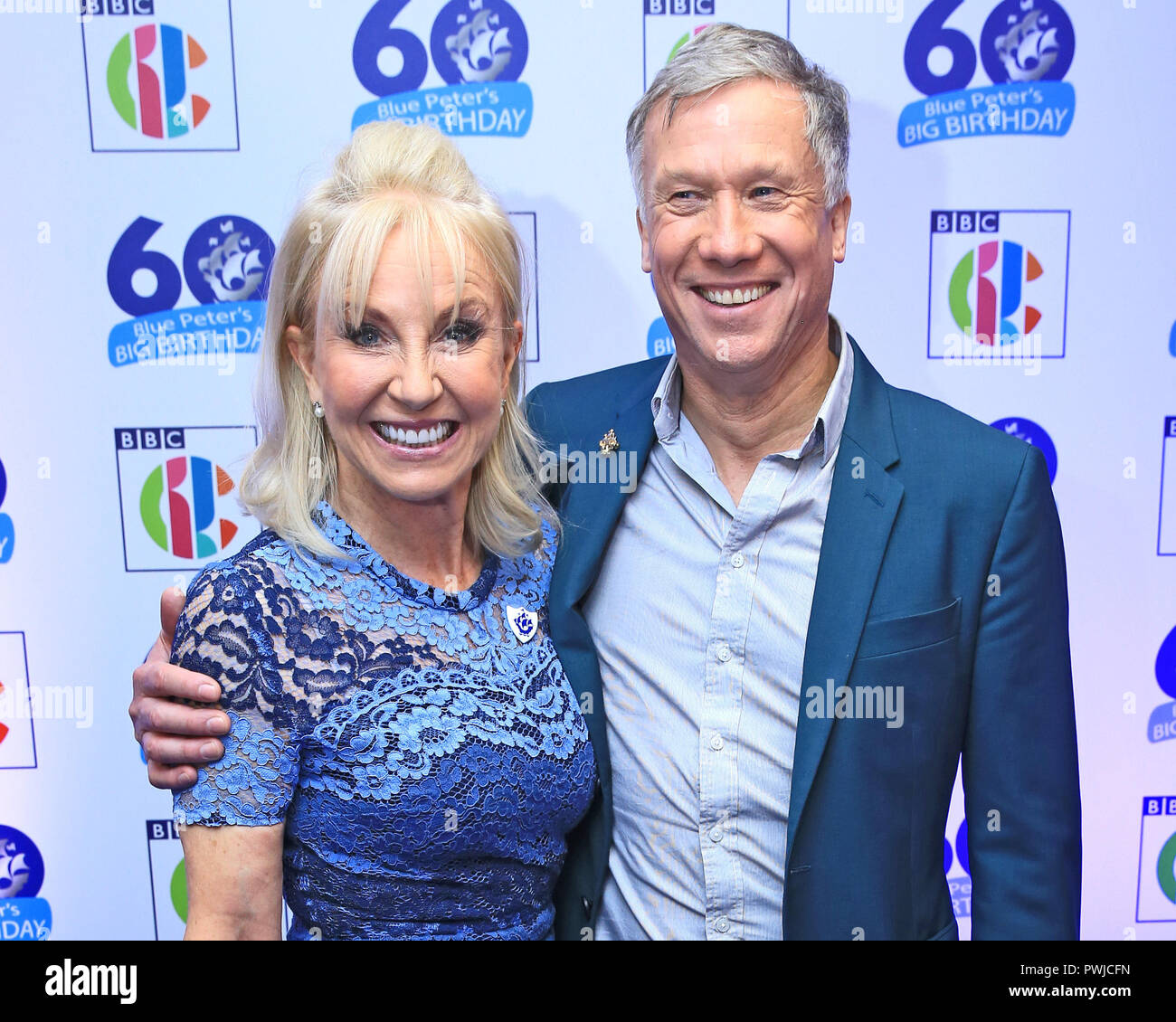 Sarah Greene and Peter Duncan attend Blue Peter's Big Birthday ...