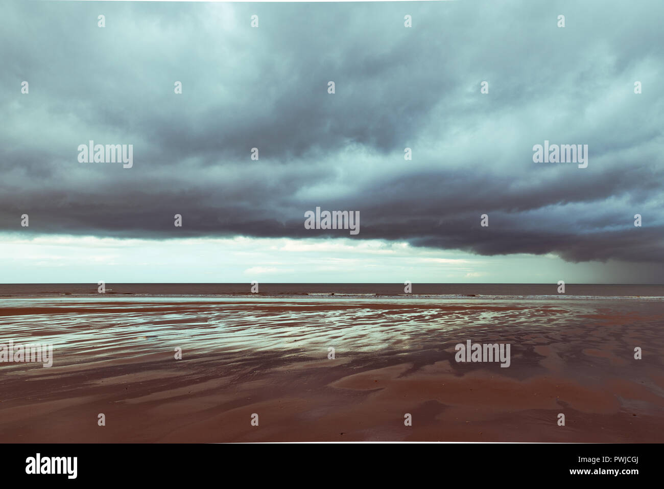 French coast, autumn. The clouds are so low at one point, that it ...