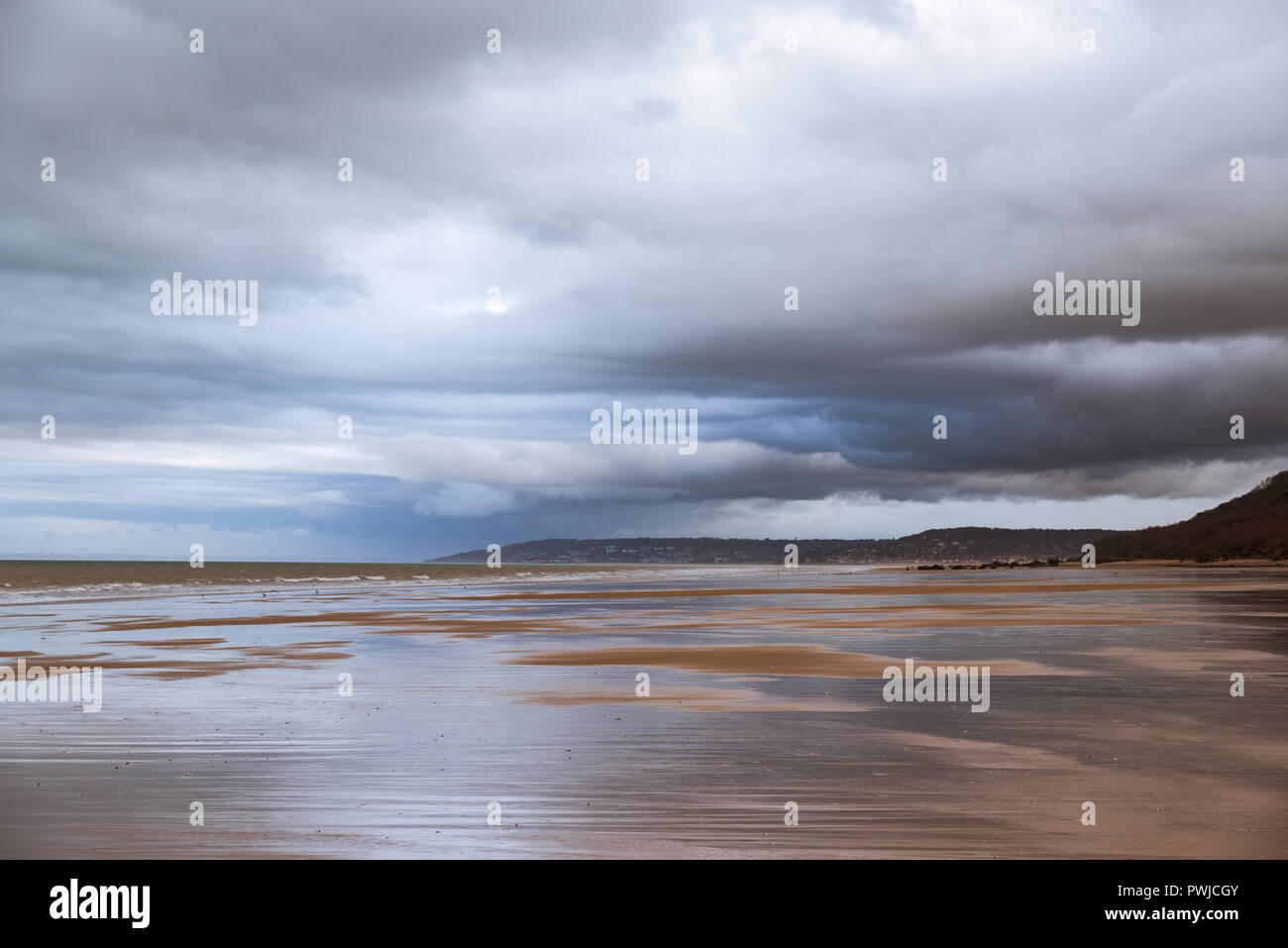 French coast, autumn. The clouds are so low at one point, that it ...
