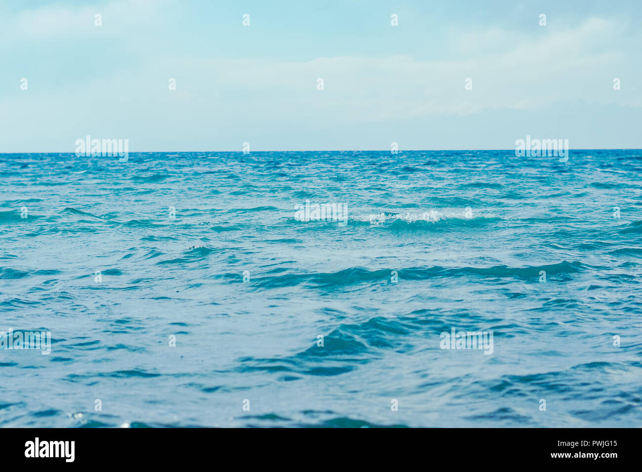 Caribbean sea surface summer wave background. Exotic water landscape ...