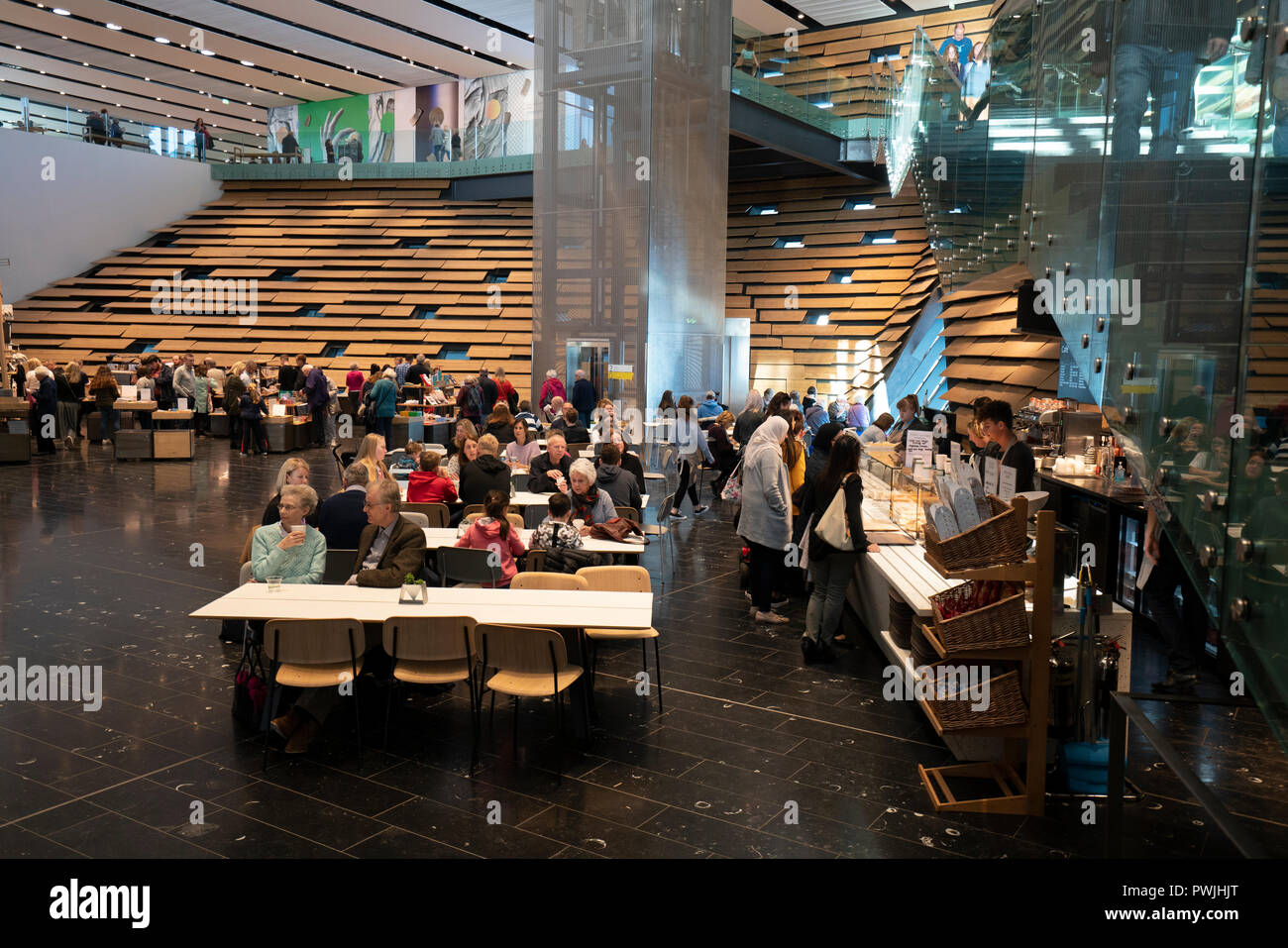 Interior of the Scottish Design Galleries at new V&A Museum in Dundee ...