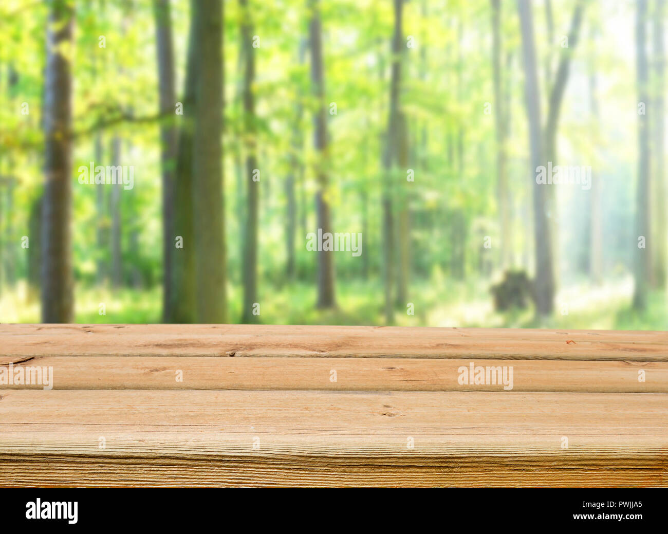 empty table for display montages Stock Photo - Alamy