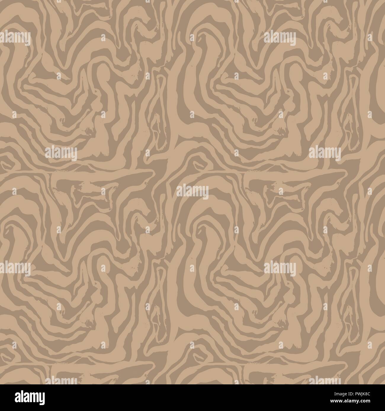 Brush painted freehand lines seamless pattern. Beige stripes grunge ...