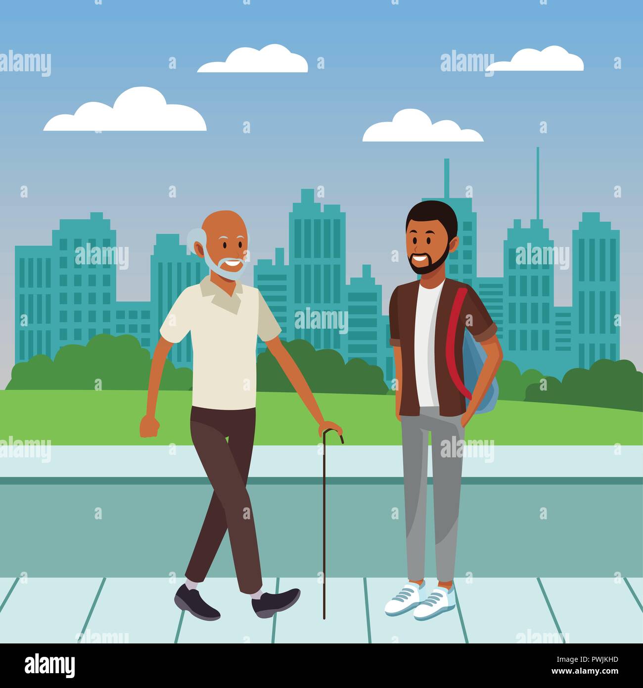 Young carer Stock Vector Images - Alamy