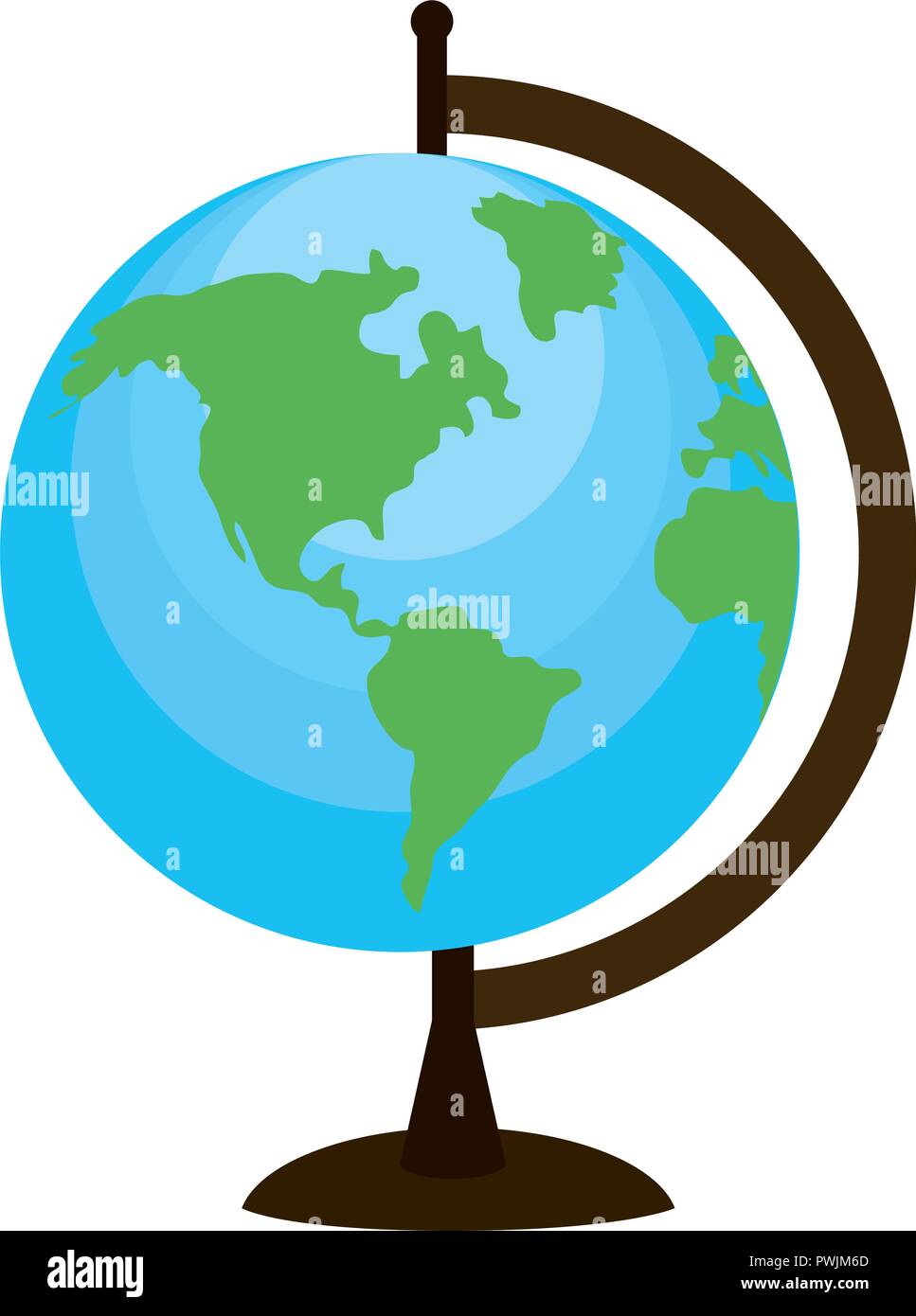 Rotating globe Stock Vector Images - Alamy
