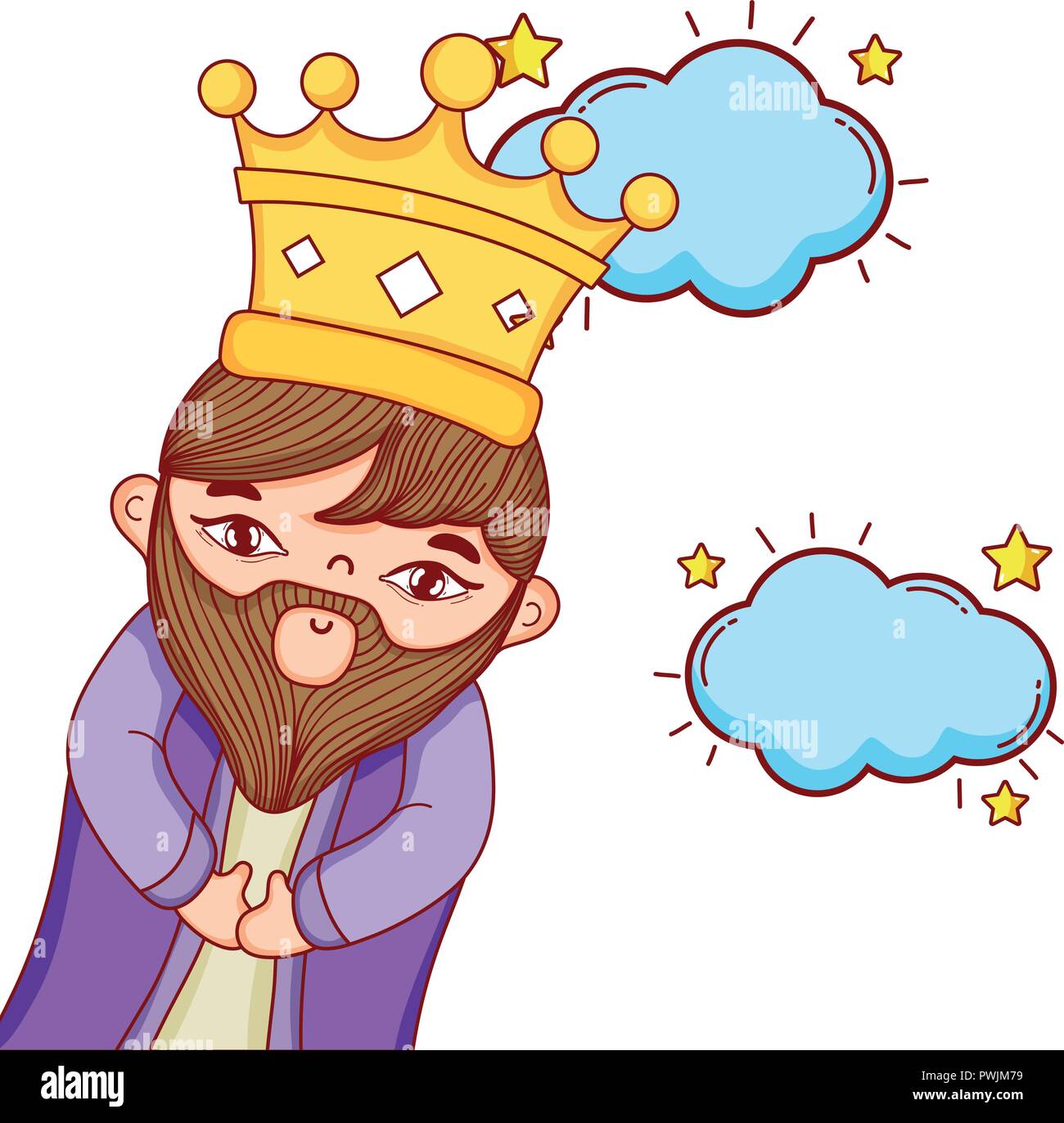 Festive christmas nativity scene Stock Vector Images - Alamy