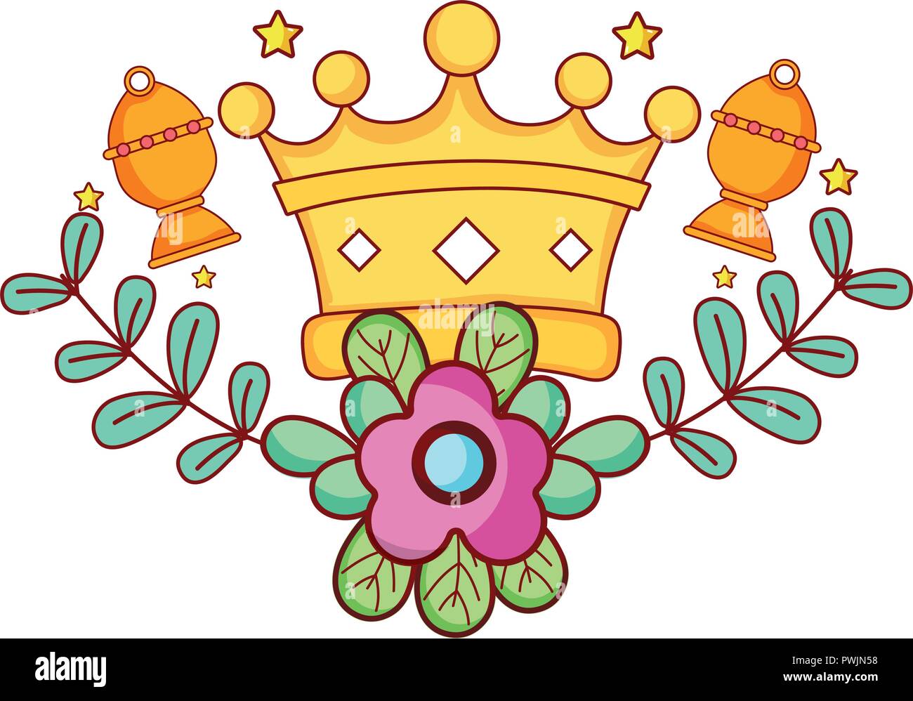 floral ornament cartoon Stock Vector Image & Art - Alamy
