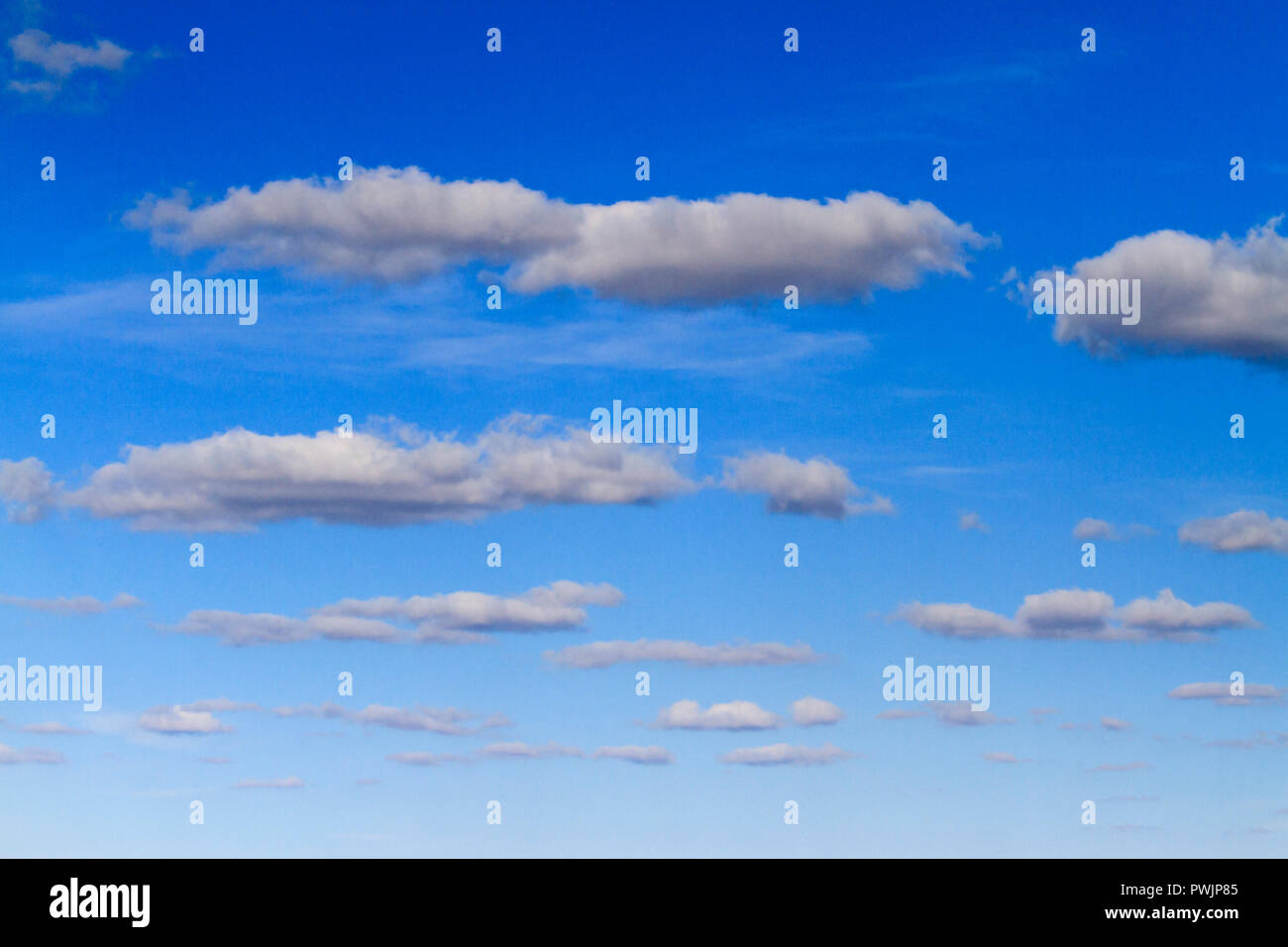 blue sky and beautiful clouds in perspective Stock Photo - Alamy