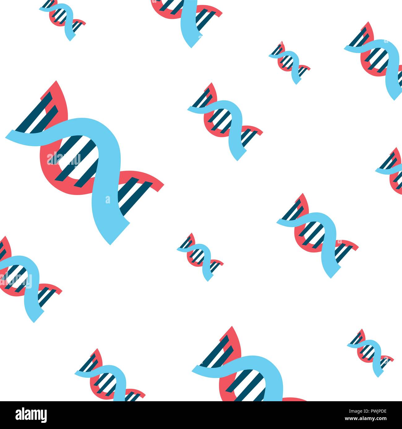 dna molecule scientific medical pattern vector illustration Stock ...
