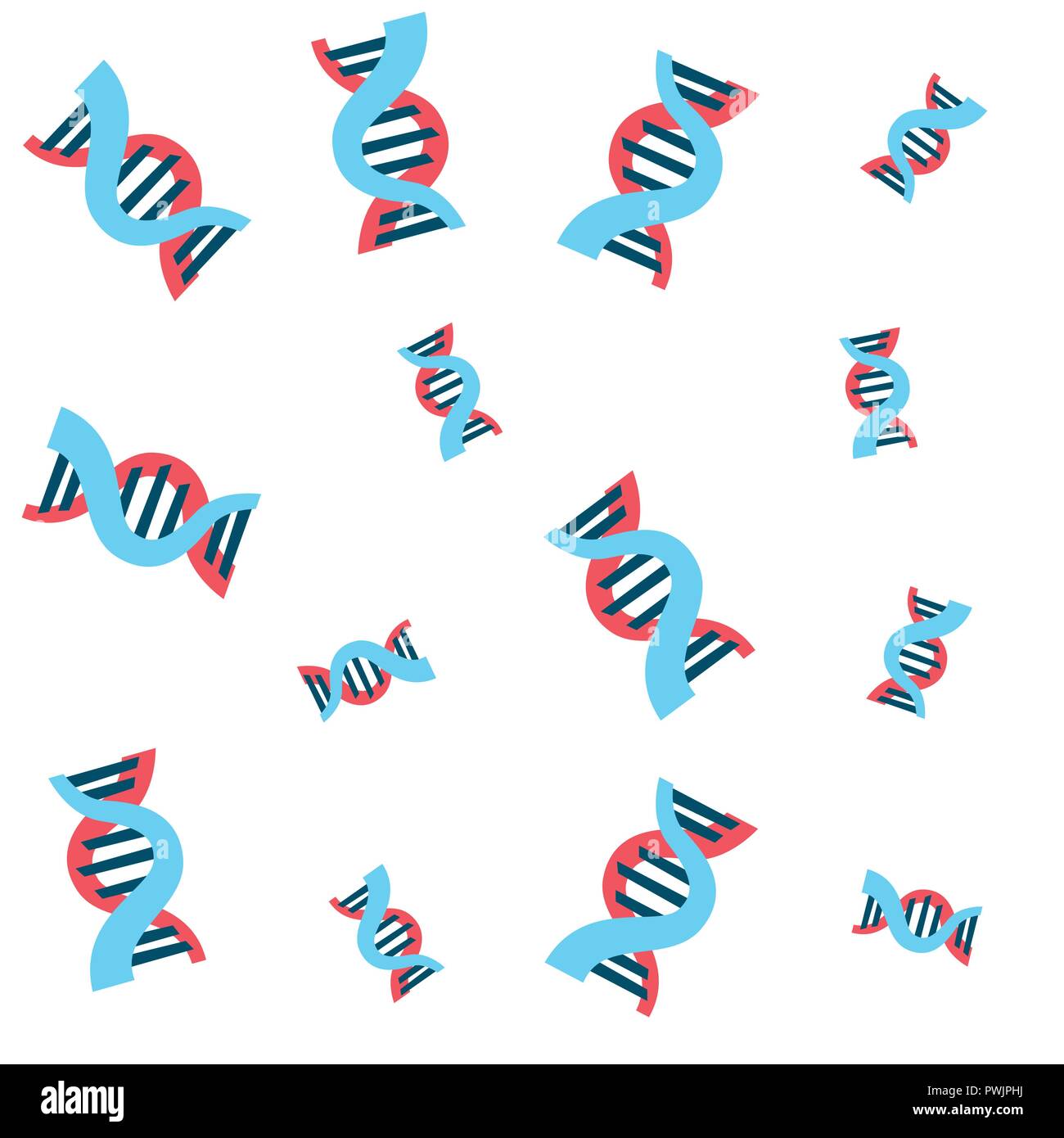 dna molecule scientific medical pattern vector illustration Stock ...