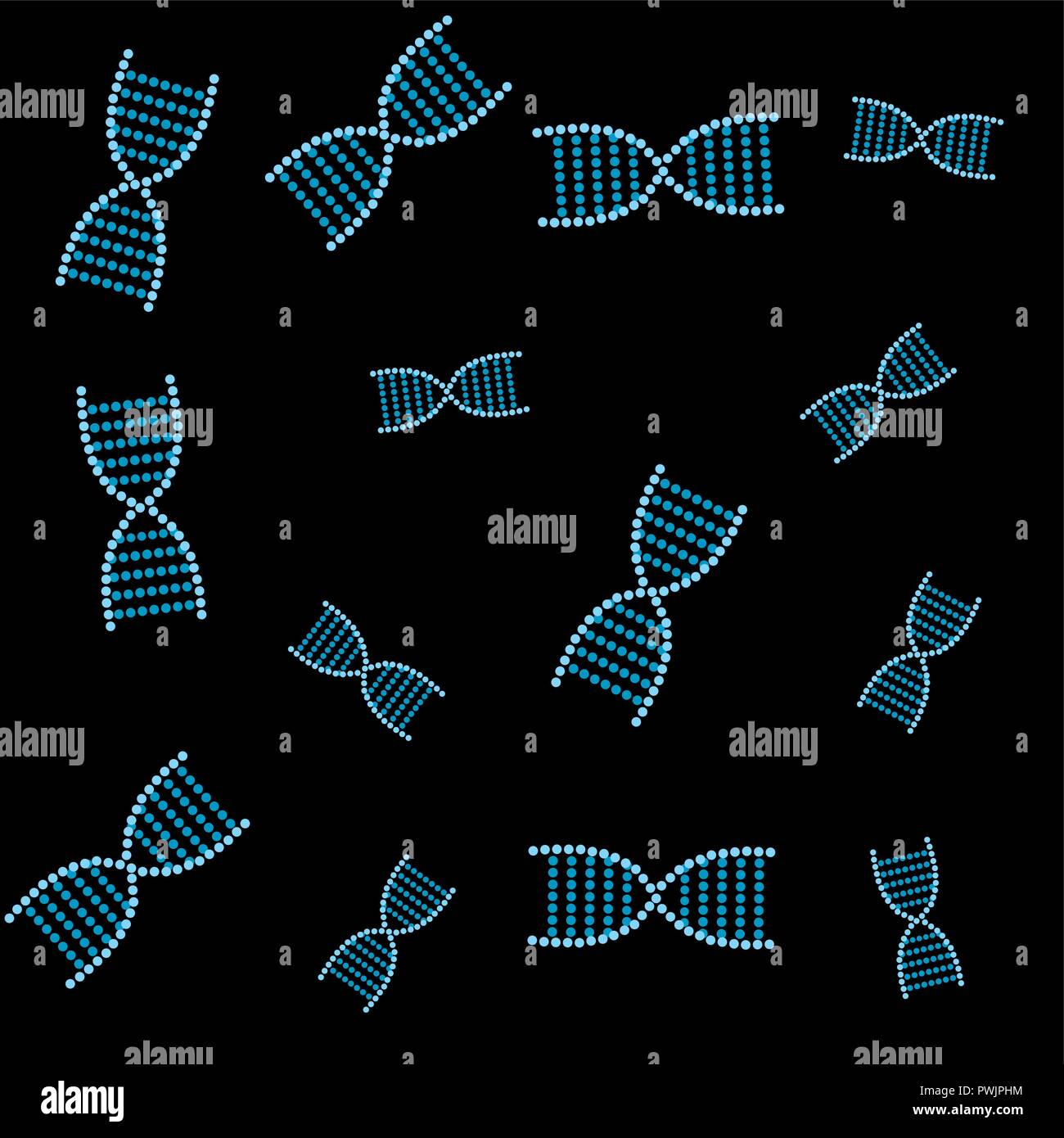 dna molecule scientific medical pattern vector illustration Stock ...