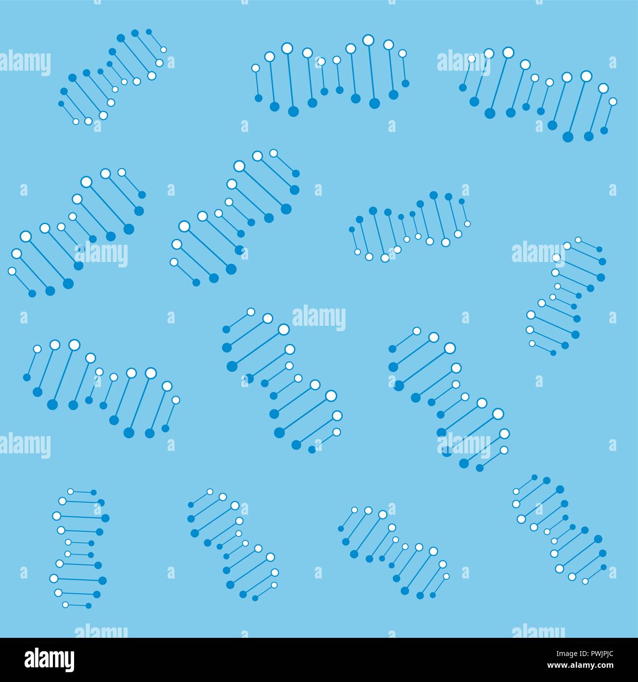 dna molecule scientific medical pattern vector illustration Stock ...