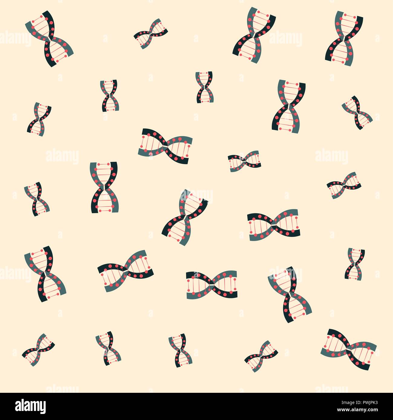 dna molecule scientific medical pattern vector illustration Stock ...