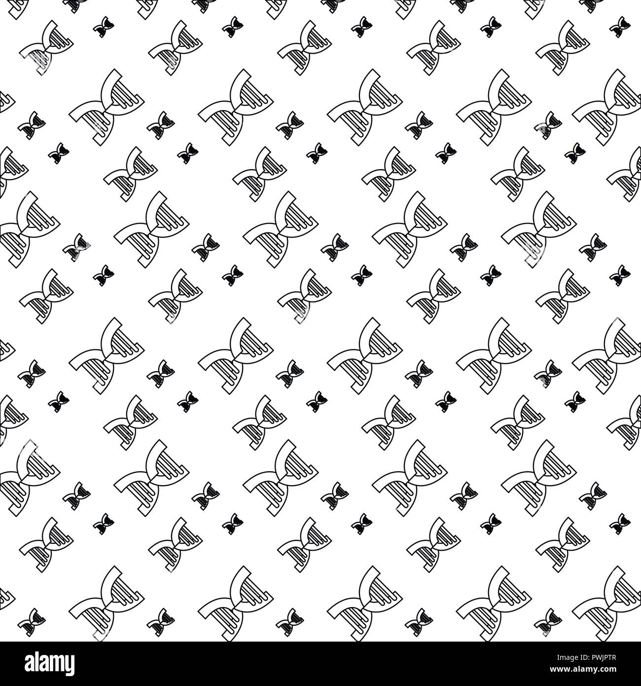 dna molecule scientific medical pattern vector illustration Stock ...